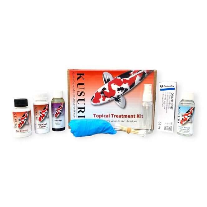 Kusuri 8 piece Topical Treament Kit for Koi – Queni Koi Southern